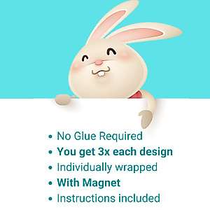 132 Pcs Foam Easter Crafts for Kids Bulk (Individually Wrapped) for Spring Home Activity, Makes 12 Eggs by 4E's Novelty