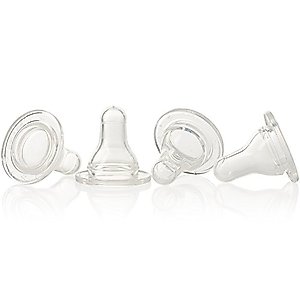 Evenflo 4 Pack Classic Silicone Nipple, Slow Flow
