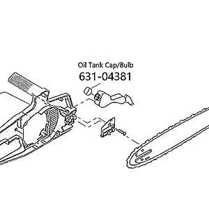 631-04381 Oil Cap Replacement For Remington Electric Chainsaw and Polesaws (2/ Pack)