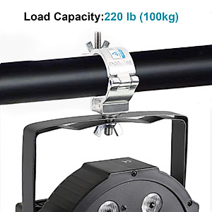 GBGS 20 Pack O-Clamp 2 Inch Lighting Mount for Stage Lighting Moving Head Light Par Light Spotlight Aluminum Alloy Finish Max Load 220 LB, TUV Certificated ID:1419037861