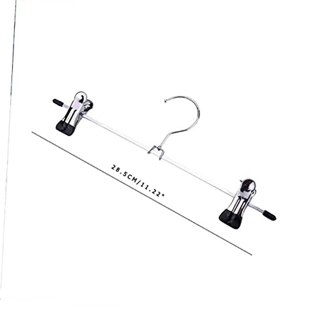 Holibanna 20pcs Stainless Steel Hangers Space Saving Hanger Clothes Hanger with Clips Dress Rack Non Slip Hanger Simple Hanger Retractable Clothes Rack Hanger Clip Hanger Coat Hanger