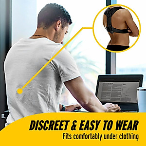 FUTURO Posture Corrector, Fits Men and Women, Helps Promote Better Posture, Back Support, Doctor Developed, Adjustable