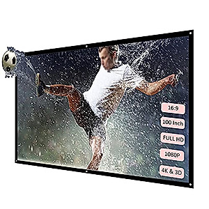PONER SAUND Mini Portable Projector with Projector Screen