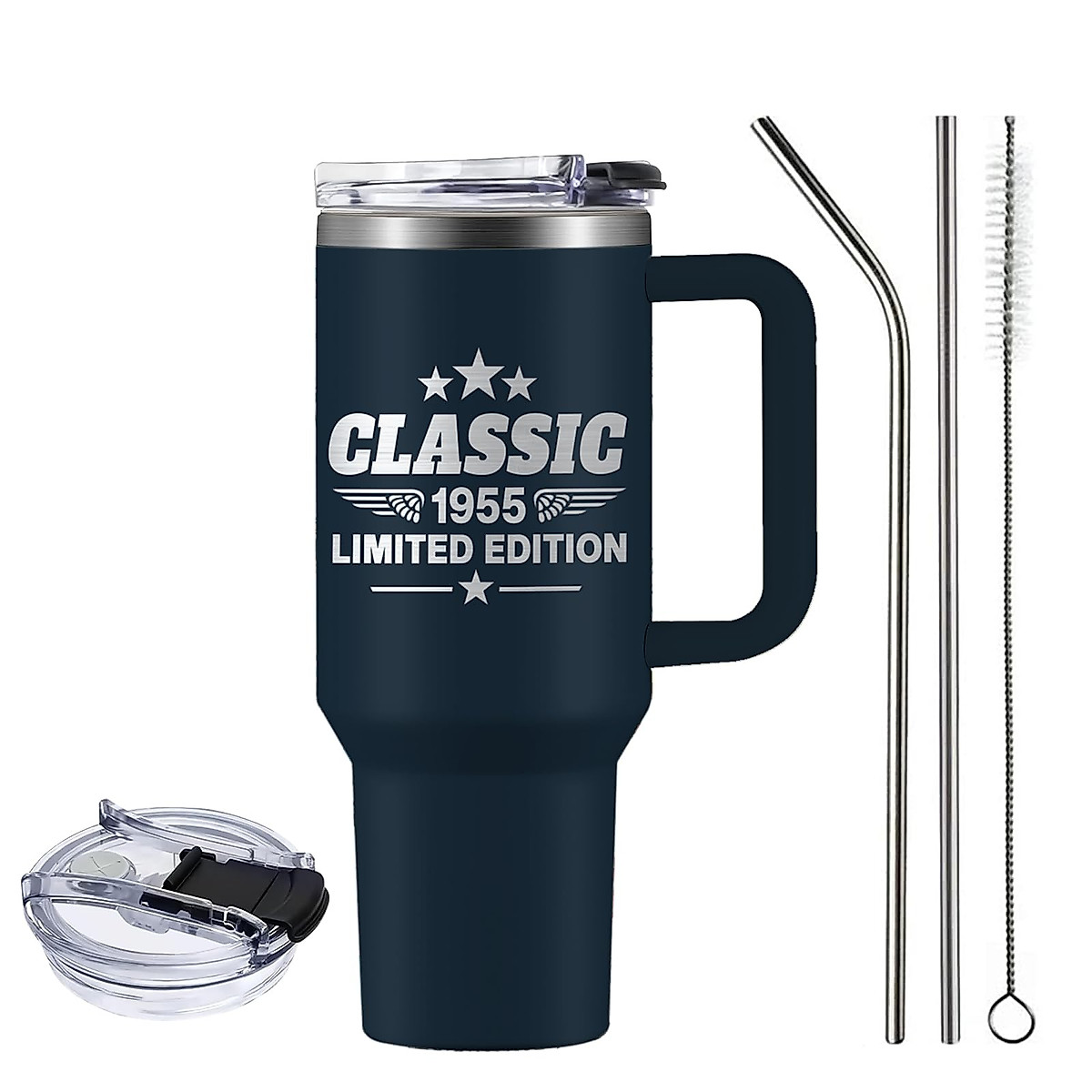 NIAXAUYT 70th Birthday Gifts for Men, 70th Birthday Tumbler 40oz, Funny 1955 Birthday Gifts for Men, Birthday Gifts for Men Turning 70 Year Old Gifts For Men Him Husband Dad Grandpa