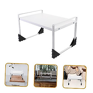 FONDOTIN Seasoning Rack Kitchen Supply Seasoning Shelf Countertop Rack Storage Shelf Multi-purpose Shelf Punch-free Rack Desktop Rack multipurpose white carbon steel cabinet shelf