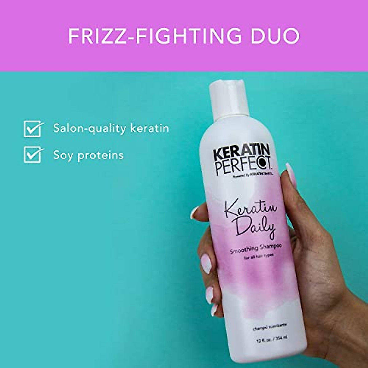 Keratin Perfect Keratin Daily Smoothing Shampoo- 12oz