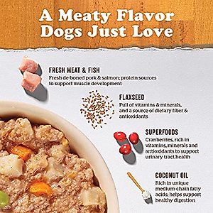 Now Fresh Wet Dog Food, 12.5 oz (12 Ct) - Grain Free Wet Dog Food - Pork Stew with Bone Broth - Healthy Diet for Small, Medium and Large Breed Dogs