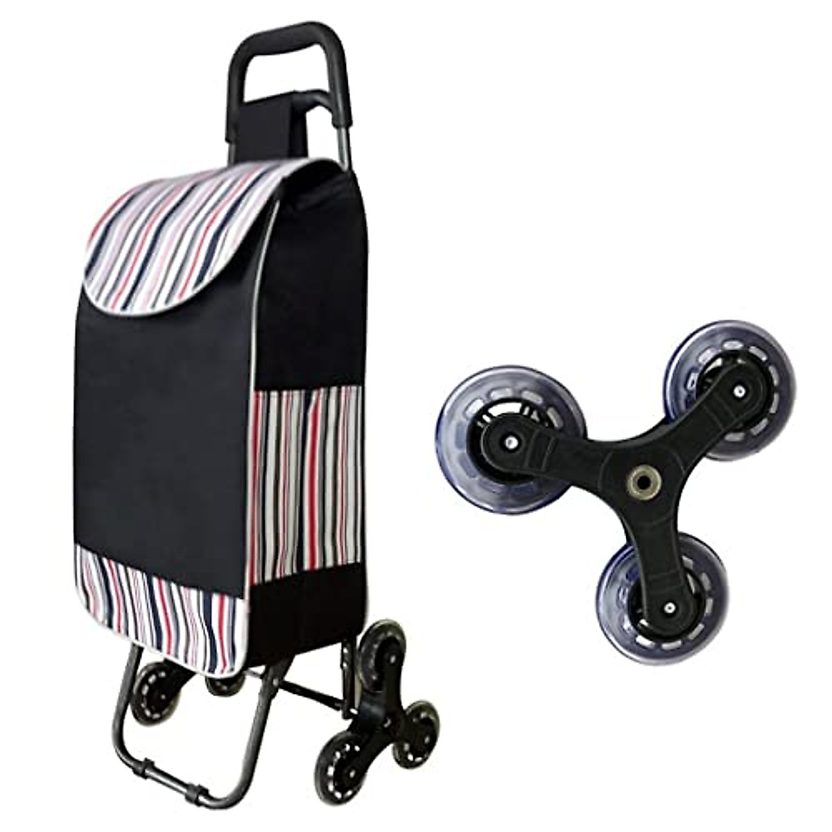 Shopping Trolley on Wheels Multi Function Shopping Cart Trip Climbing Stairs Cart Collapsible Portable Lever Car Small Trailer Trolley Storage Hand Trucks,#5 ,