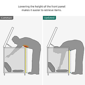 YITAHOME 170 Gallon Wicker Deck Box, XL All-Weather Outdoor Storage Box, Rattan Storage Bin for Patio Furniture, Outdoor Cushions, Pool Storage and Garden Tools - Black