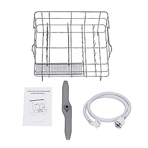 Countertop Dishwasher Portable Compact Dishwasher W/ 4 Washing Programs, Energy Save with Low Water Consumption, No Installation for Small Apartments, Dorms and RVs