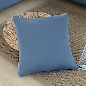 MIFXIN Stretch Sofa Cover Couch Slipcover 1 Piece Spandex Stretchy Couch Cover Furniture Protector for Sofa Couch Living Room Decor (Grey Blue, Sofa/3-seater)