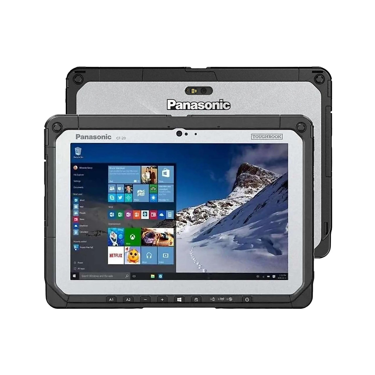 Panasonic Toughbook CF-20, Intel m5-6Y57 1.10GHz, 10.1 Multi Touch, 8GB, 256GB SSD, WiFi, Bluetooth, Webcam, Rear Cam, Windows 10 Pro (Tablet) (Renewed)
