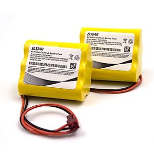 YUTSUJO (2-Pack) 6V AA Ni-CD Battery Pack Replacement for Sure-Lite 026-149, SL026-149, S/L 026-149, ANIC1204, Energizer 41B020AF17201, Dantona CUSTOM-55 Emergency Lighting
