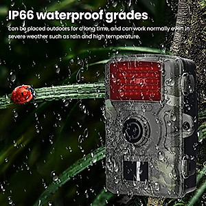 DUONIANHESJ 16MP 1080P Outdoor Camera Field Detection Infrared Camera 2.0 Inch TFT Color Display Day Night Use Hunts Night-Visions Camera (Color : PR100C Camera)