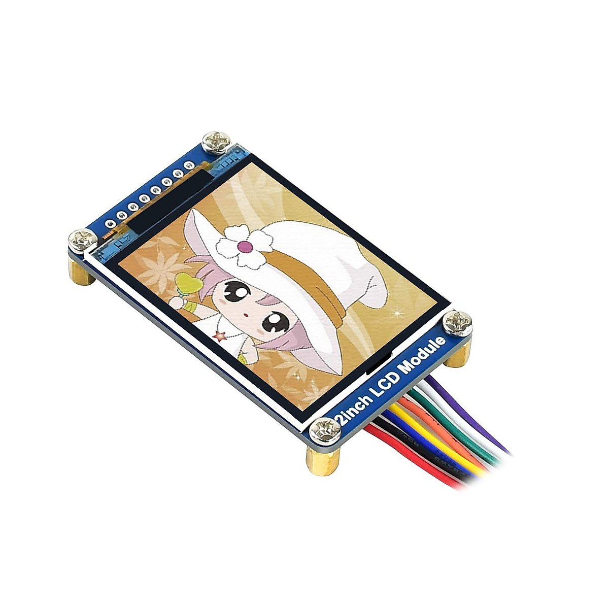 waveshare 2inch LCD Display Module,General 240×320 Resolution IPS Screen RGB 262K Color Display,ST7789 Driver,SPI Interface,LED Backlight