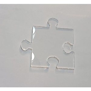 Acrylic Router Template,Puzzle Piece Serving Board Router Template for Charcuterie Home Kitchen Cutting Board Handle (Large)
