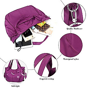 MINTEGRA Hobo Crossbody Bag for Women Nylon Waterproof Shoulder Bag Casual Purse Handbag
