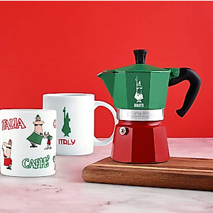 Bialetti Moka Express 3 Cups (Italia- Multicolor): Made in Italy