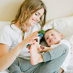 10 Pack Dinosaur Finger Puppets for Kids and Family, Dino Toys for Toddlers Party Favors (5 Designs)