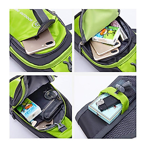 Hwayslon Sling Backpack, Shoulder Chest Crossbody Bag Small Daypack for Outdoor Hiking Men & Women (green)