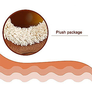 MQ Hamster Hammock Hamster Hanging Bed Hammock Toy Cage Accessories Warm Fleece Nest for Rodents Sugar Glider Guinea Pig (Brown)…