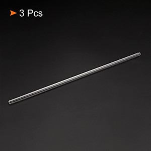 MECCANIXITY 3.3 Borosilicate Glass Stick 9.84" Length 5mm Dia Stir Rod Mixing Tools with Both Ends Round for Lab Kitchen Science 3Pcs