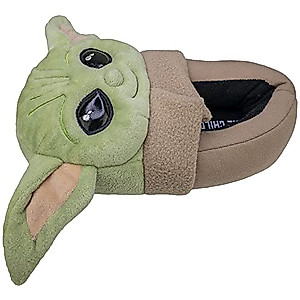 STAR WARS The Mandalorian, Grogu Baby Yoda Boys Slipper Full Body, Kids Size 13/1