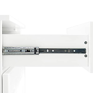 Crosley Furniture Stanton Glass Door Pantry, White