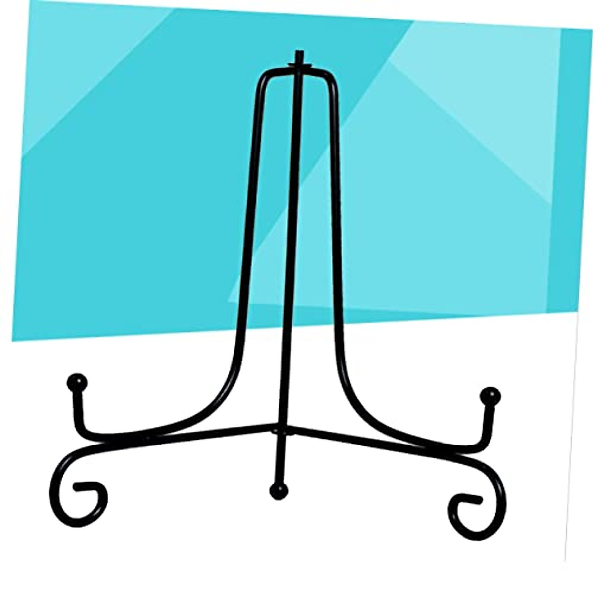 Veemoon Medal Display Frame Plate Display Stand Iron Easel Dish Holder Iron Display Stand Hanging Rack Bracket Ceramic Plate Black Dish Rack The Medal