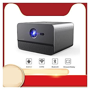 C300 DLP 1080P Projector Full HD 800 ANSI with Android WiFi Home Cinema Support 3D 4K TV Smart Phone Projector (Color : Add 3D Glasses)