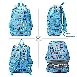 Kids Backpacks for Boys and Girls,Cute Lightweight Bookbag Toddler Preschool Backpack with Insulated Lunch Bag