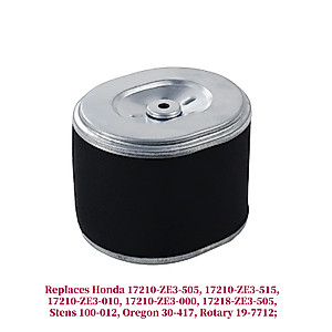 NIDAIFEI 4 Pack GX390 Air Cleaner Element Replaces Honda 17210-ZE3-010, 17210-ZE3-505, 17210-ZE3-515, 17218-ZE3-000, 17218-ZE3-505 for Honda GX270, GX340, GX340K1, GX340R1, GX340U1, GX390 Engine