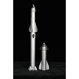 SpaceX Starship Rocket Model Super Heavy Rocket BFR Model Decoration Desktop Home Office Ornaments, 12.5 inches