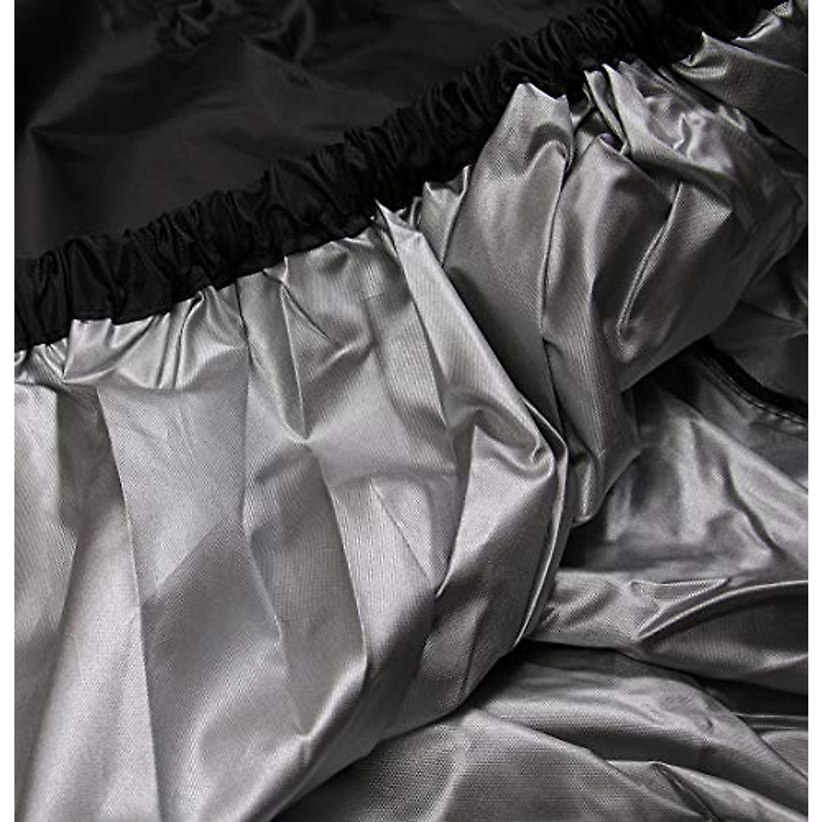 J&C 66x23x45.6inches Outdoors Riding Lawn Mower Cover Black Waterproof Dustproof Patio Tractor Cover Mower Protection for Ride-On Garden Tractor (S)