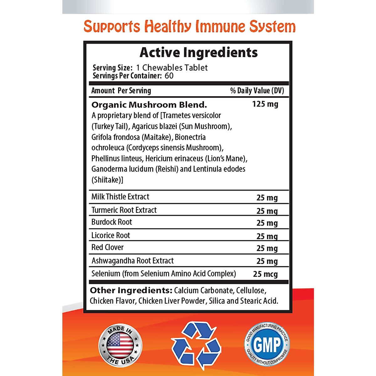 MY LUCKY PETS LLC Dog antioxidant Treats - Dog Immune Support - Overall Health and Wellness Boost - ANTIOXIDANT - Liver Health - Dog Mushroom Supplement - 1 Bottle (60 Treats)