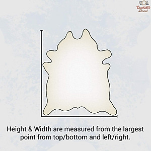 Cowhides Direct Genuine Cowhide Rug - Light Grey Rug for Living Room, Bedroom & More - Authentic Cow Rug (7’x8’ Light Grey)