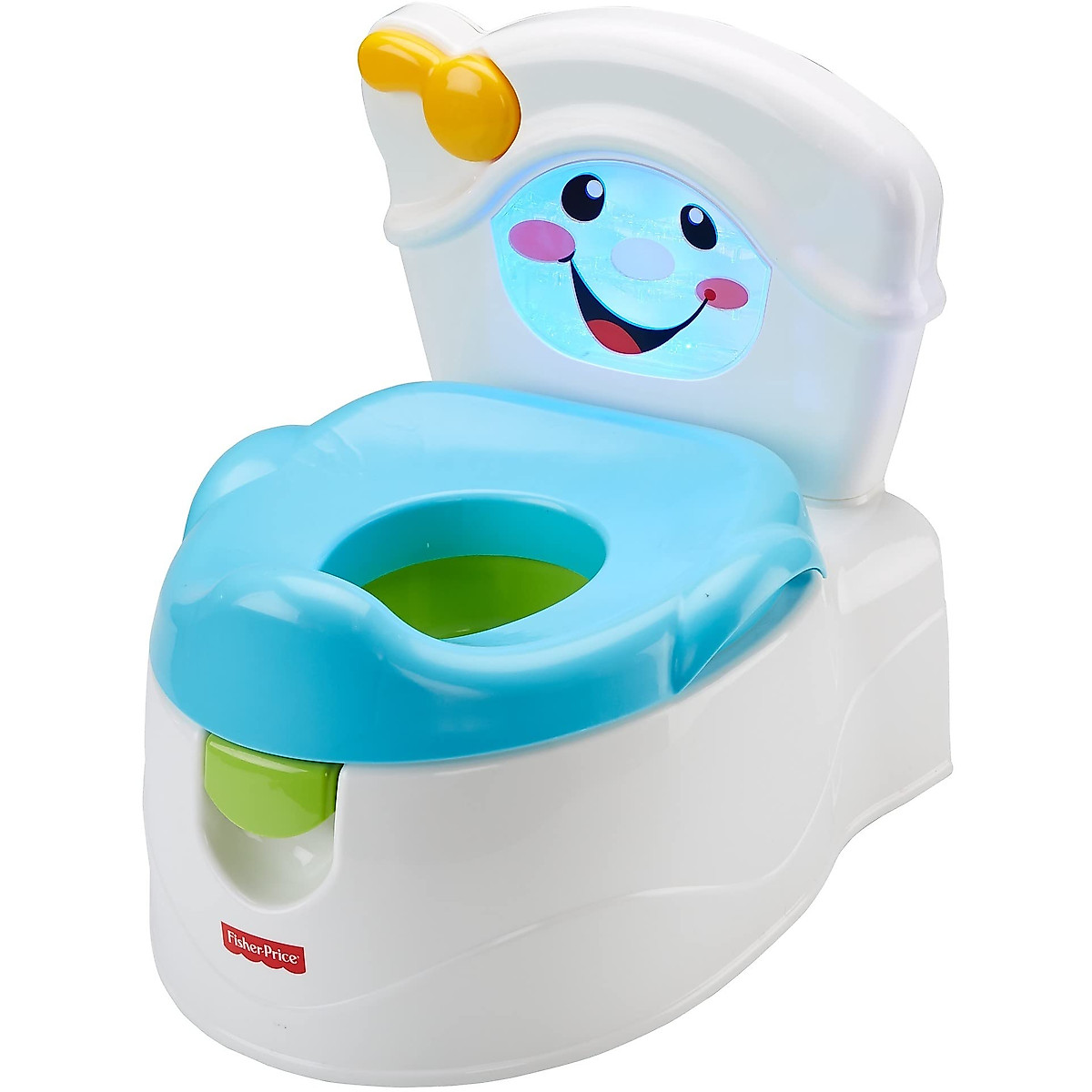 Fisher-Price Toddler Toilet Learn-to-Flush Potty Training Seat with Lights Sounds Phrases and Removable Potty Ring