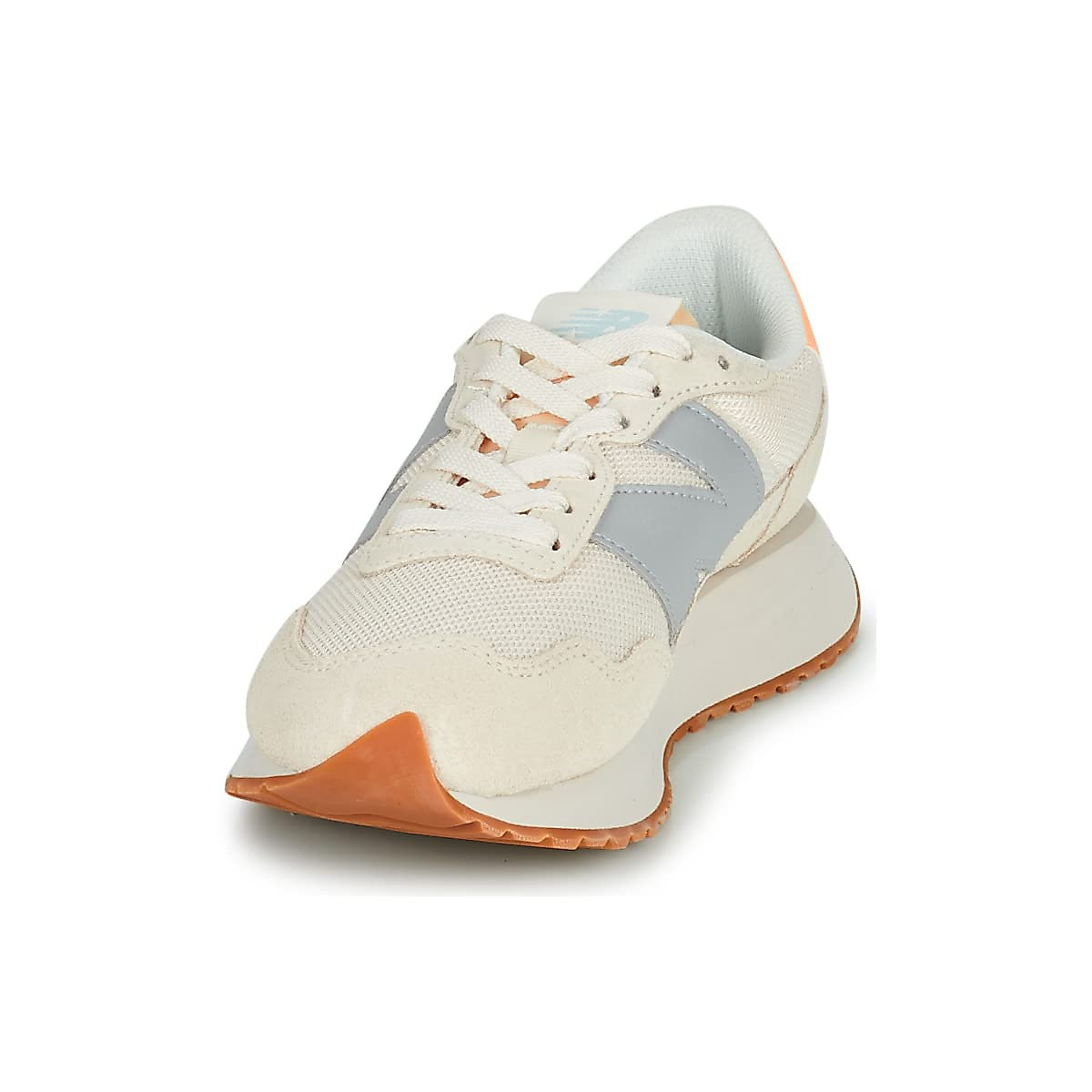 New Balance Women's 237 V1 Classic Sneaker, Angora/Light Mango, 9.5