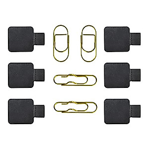 XIWUMOER 10 Pieces Pen Loop Holder,Self Adhesive Pen Holder,Stainless Steel Pen Holder,Pen Clips,Pencil Elastic Loop Designed for Notebooks,Journals,Calendars,Planners,Tablet Case for School, Office