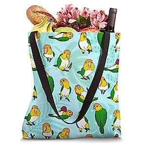 Cute Caique pattern Parrot Doodle White bellied Caique Tote Bag