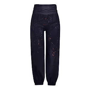 Pants Yoga Elastic Loose Womens Sports Soft Casual Cotton Dance Pants Yoga Pants Butt Lift for Women 4X