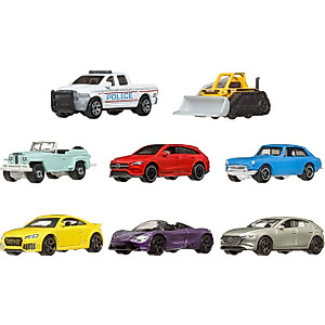 Matchbox Toy Cars or Trucks 8-Pack, Set of 8 Die-Cast 1:64 Scale Vehicles, Themed Multipack, Including 1 Exclusive (Styles May Vary)