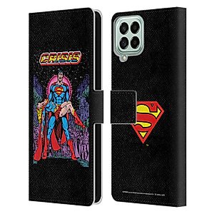 Head Case Designs Officially Licensed Superman DC Comics Crisis On Infinite Earths Famous Comic Book Covers Leather Book Wallet Case Cover Compatible with Samsung Galaxy M33 (2022)