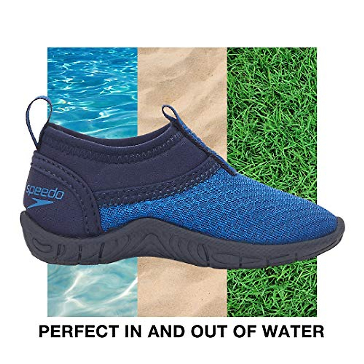 Speedo Unisex-Child Water Shoe Tidal Cruiser Toddler Unisex Baby,navy/royal,8/9 Toddler Unisex Baby US