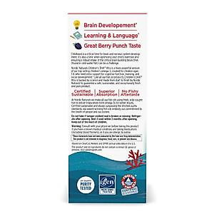 Nordic Naturals Children’s DHA Xtra, Berry Punch - 2 oz for Kids - 880 mg Total Omega-3s with EPA & DHA - Cognitive & Immune Function, Learning, Social Development - Non-GMO - 48 Servings