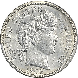 1909-D Barber Dime, MS64, PCGS