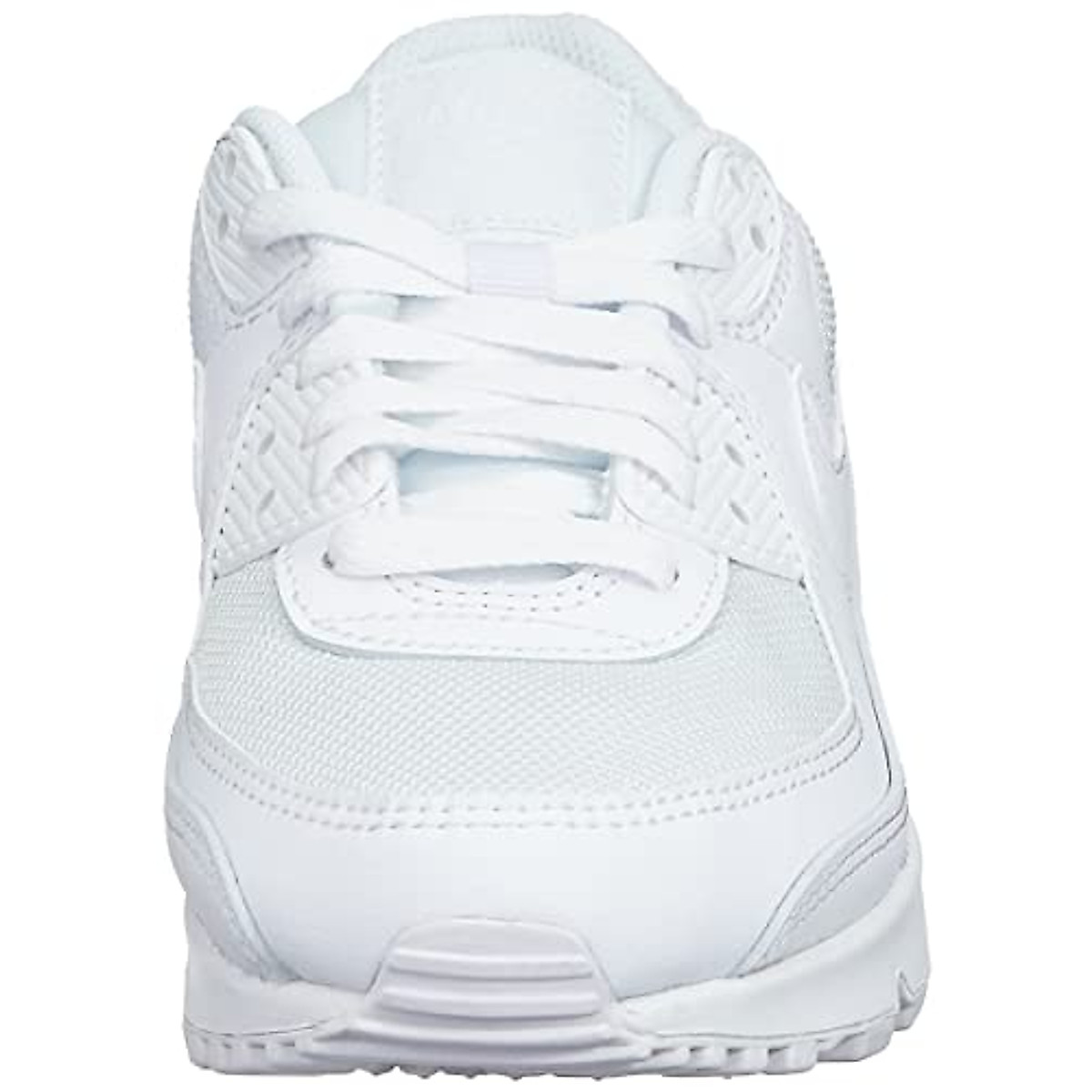 Nike Women's Air Max 90, White/White-white-wolf Grey, 7.5