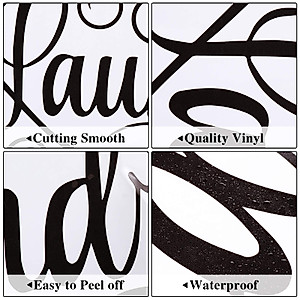 Laundry Room Vinyl Wall Decal Washer Dryer Decals Stickers Laundry Room Decal Quote Bubble Sticker Laundry Today Naked Tomorrow Vinyl Decal Laundry Art Signs Wall Quote Sticker (Black)