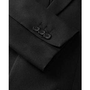 Lion Nardo Linen Blazer for Men Slim Fit Suit Jackets for Men Lightweight Blazer Jacket Men's Prom Suits Sports Coats Black