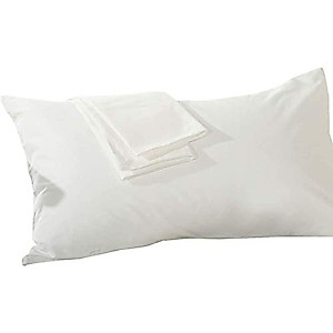 Body Pillowcase 20x72 Pillow Cover 100% Egyptian Cotton White Solid Set of 1 Body Pillow Case Zipper Closer Luxury- 550 Thread Count (Body Pillowcase Zipper 20x72 White)